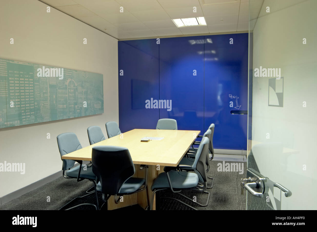 Boardroom or meeting room in modern office in city of London Stock ...