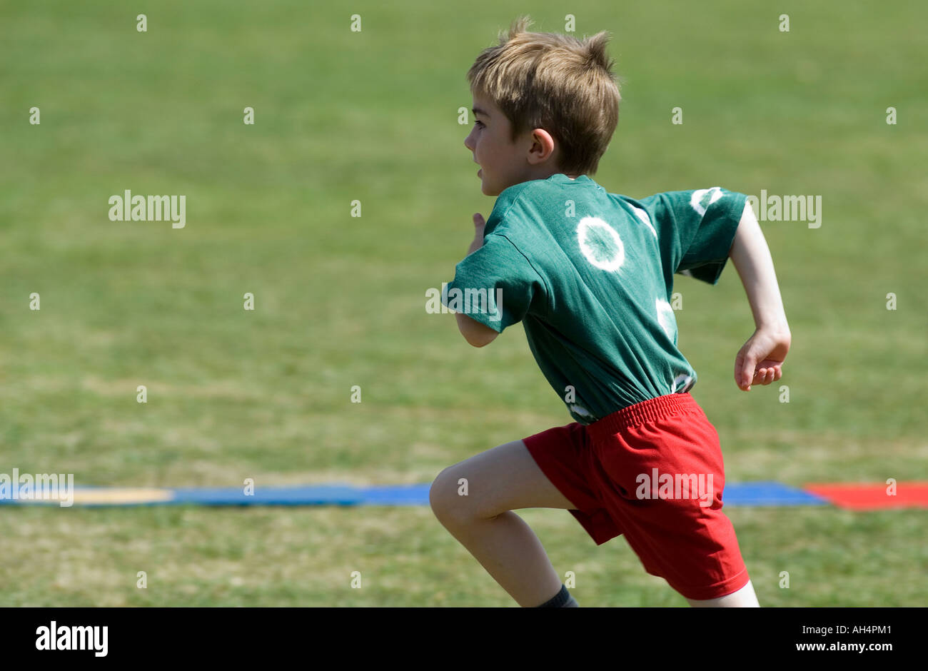 boy running at school sportsday Stock Photo - Alamy