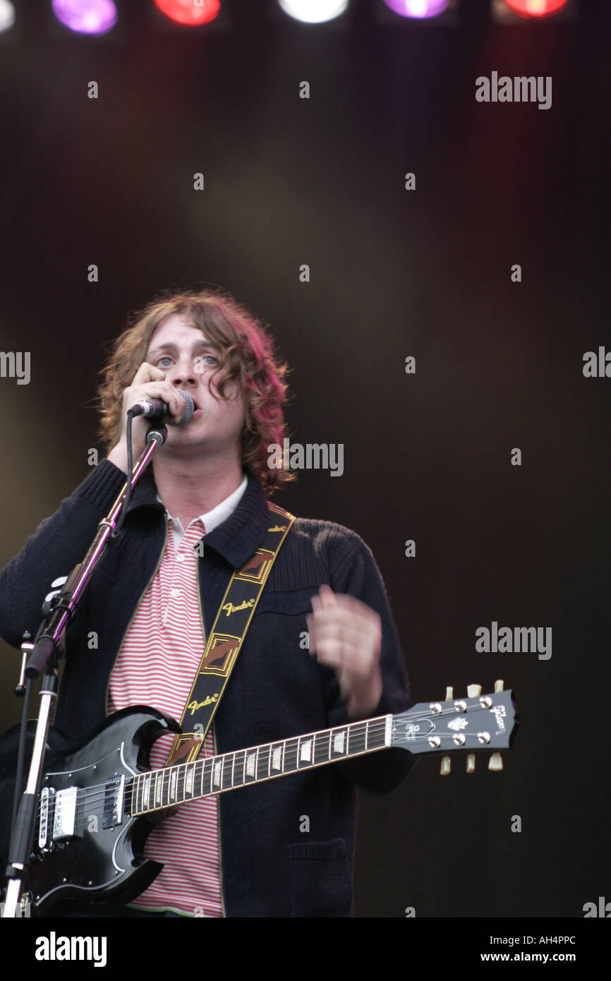 David McCabe from the Zutons performing at the Wireless festival in ...