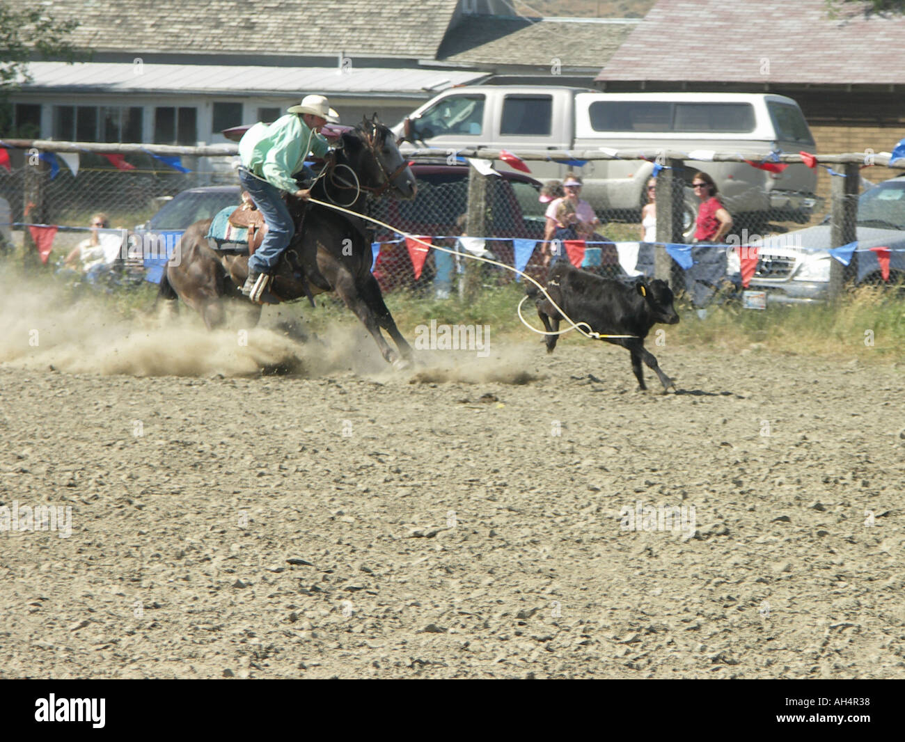 Lasso lariat roping rope cowboy throw hi-res stock photography and ...