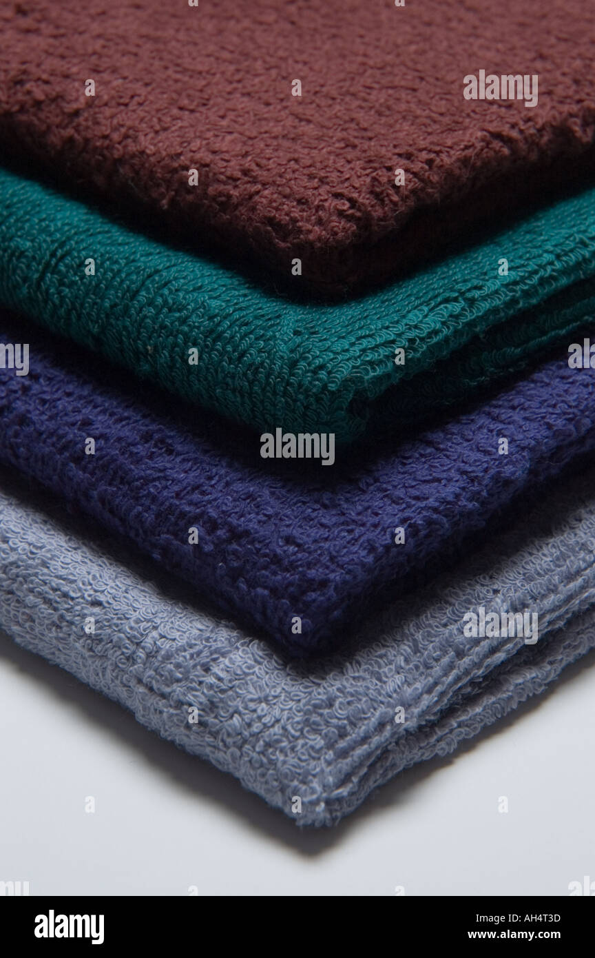 Different colored towels Stock Photo - Alamy