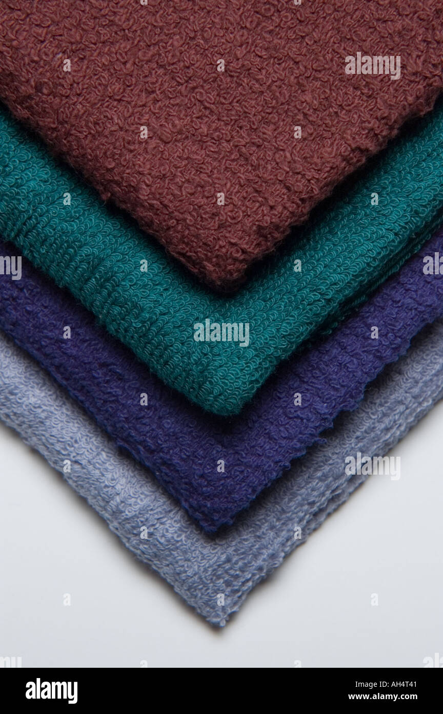 Different colored towels Stock Photo - Alamy