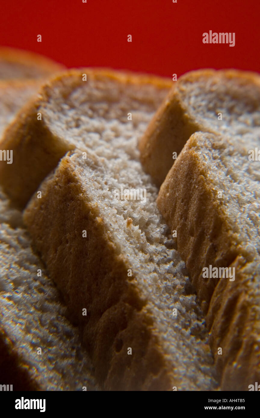 Fresh baked sliced white bread Stock Photo - Alamy