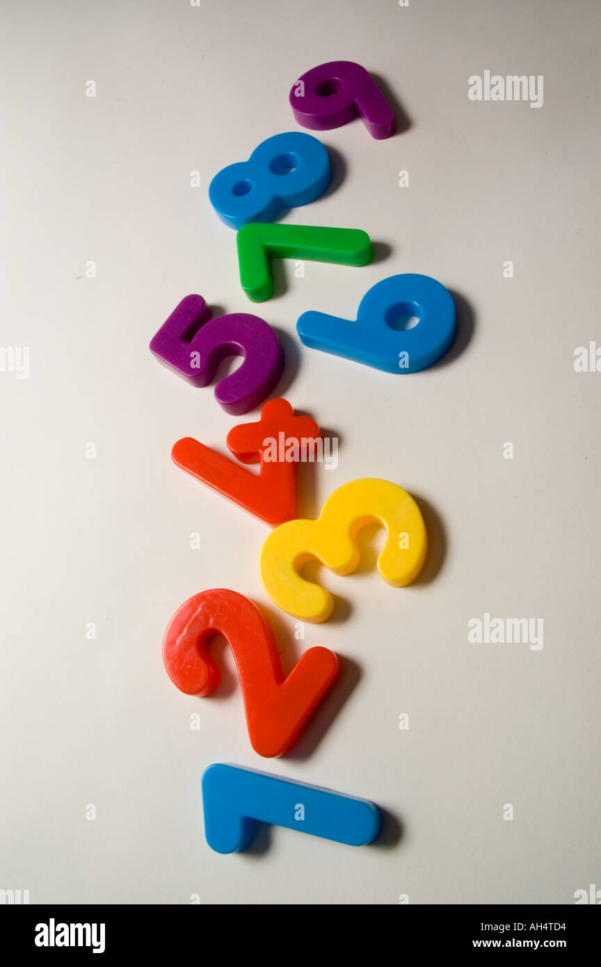 Plastic numbers hi-res stock photography and images - Alamy