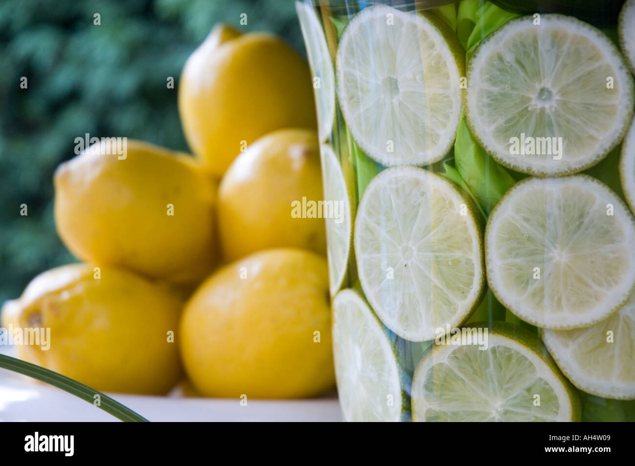 Fruit behind glass Stock Photo - Alamy