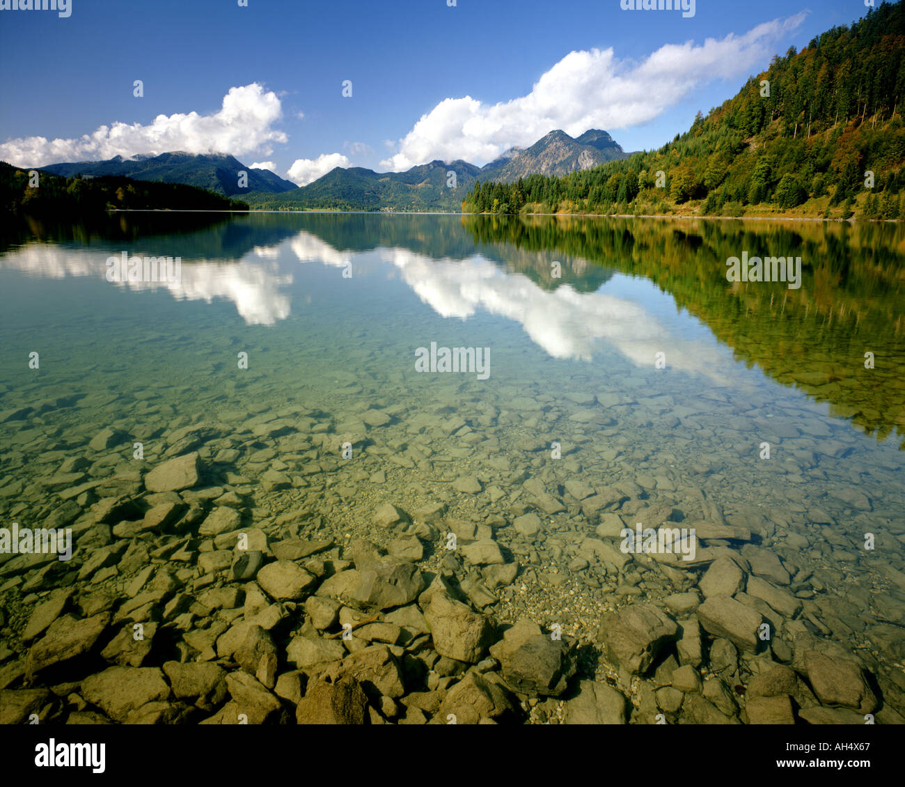 DE - BAVARIA: Lake Walchensee Stock Photo - Alamy