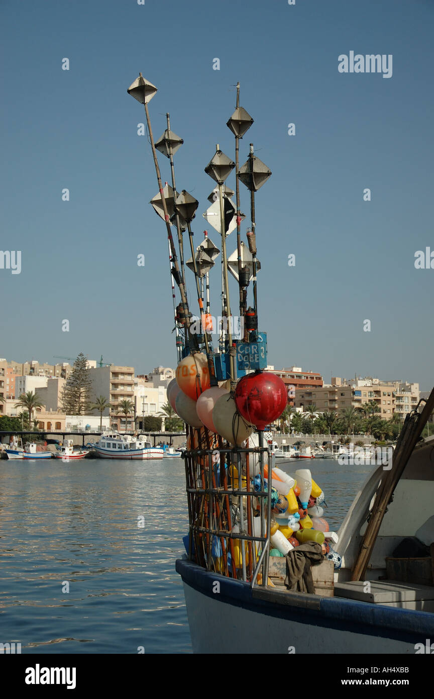 A fishing boat in Garrucha port Stock Photo - Alamy