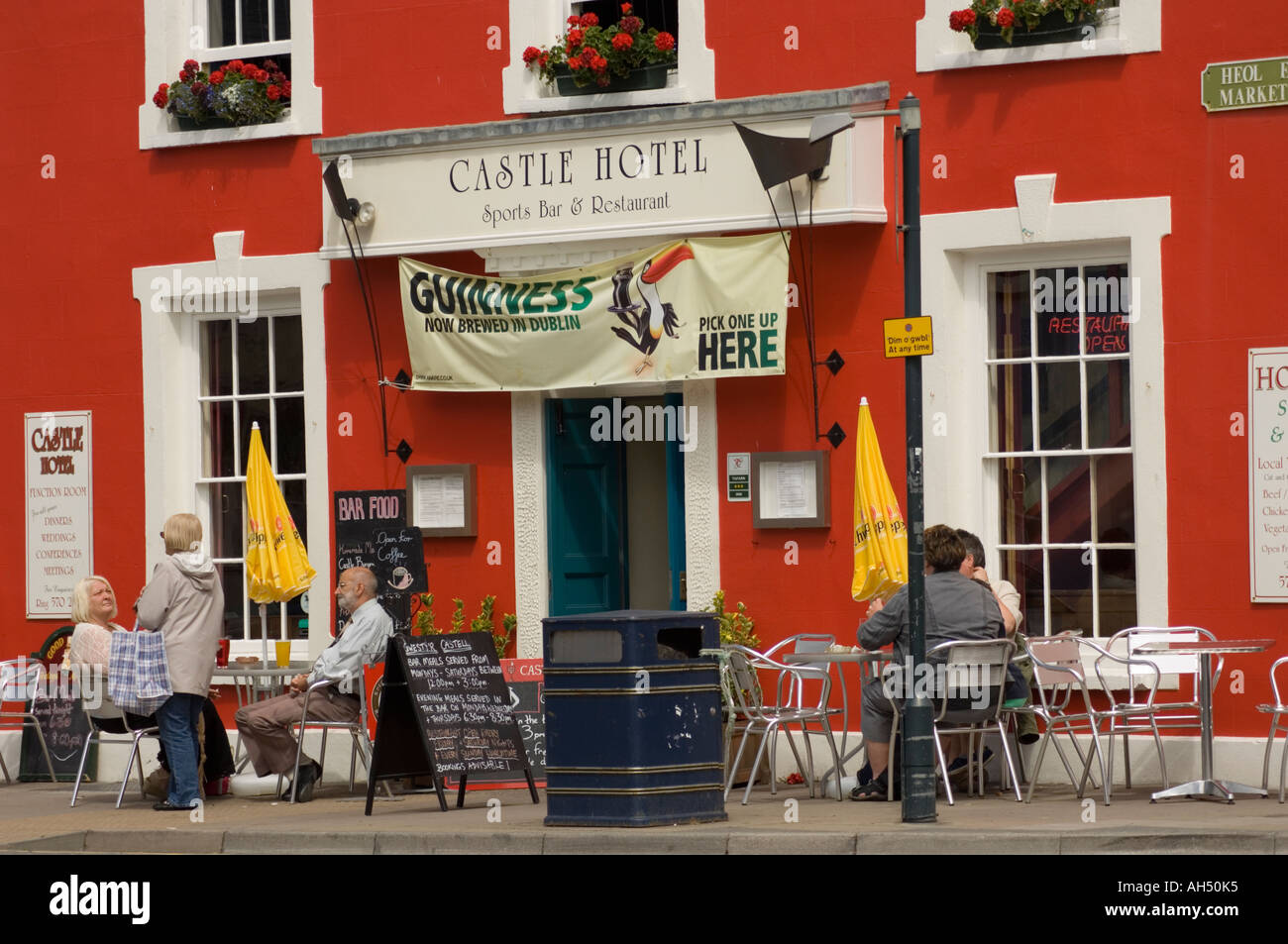 The Castle Hotel Aberaeron Ceredigion west wales Stock Photo - Alamy