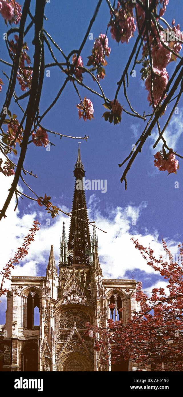 france normandy rouen cathedral david martyn hughes Stock Photo - Alamy