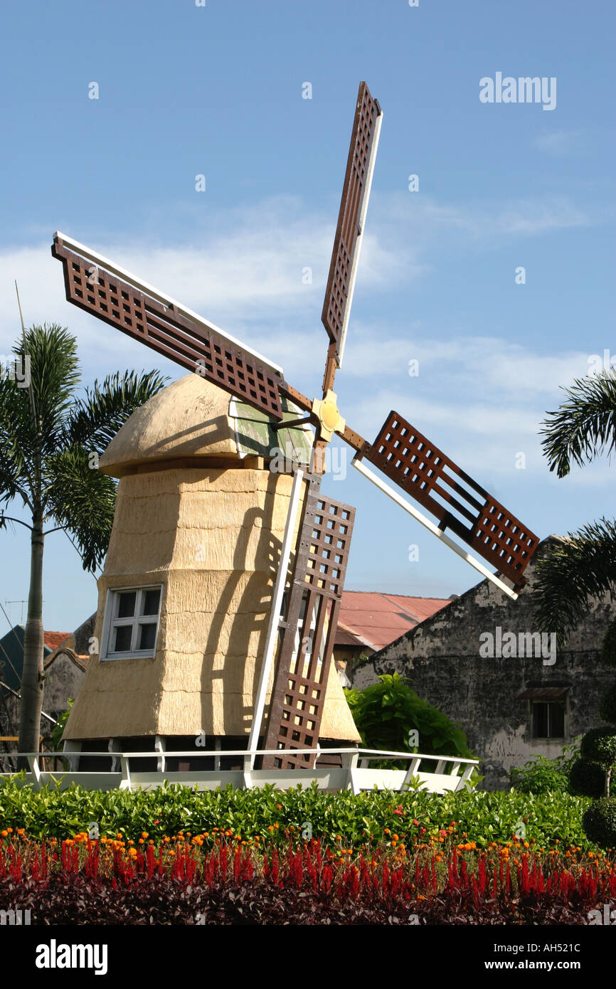 Historic Dutch windmill central malacca melaka malaysia Stock Photo - Alamy
