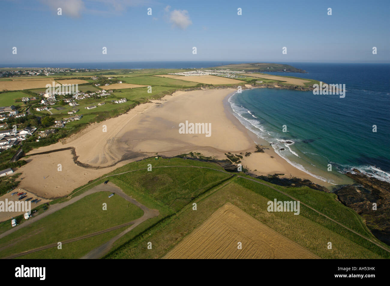 Harlyn Bay Cornwall. UK Stock Photo - Alamy