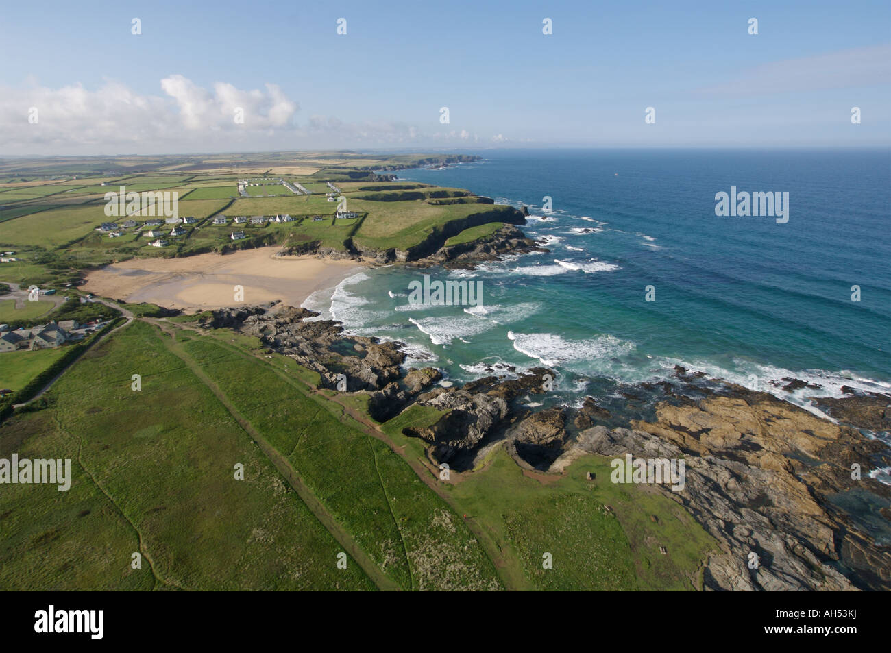 Treyarnon Bay, Cornwall Stock Photo - Alamy