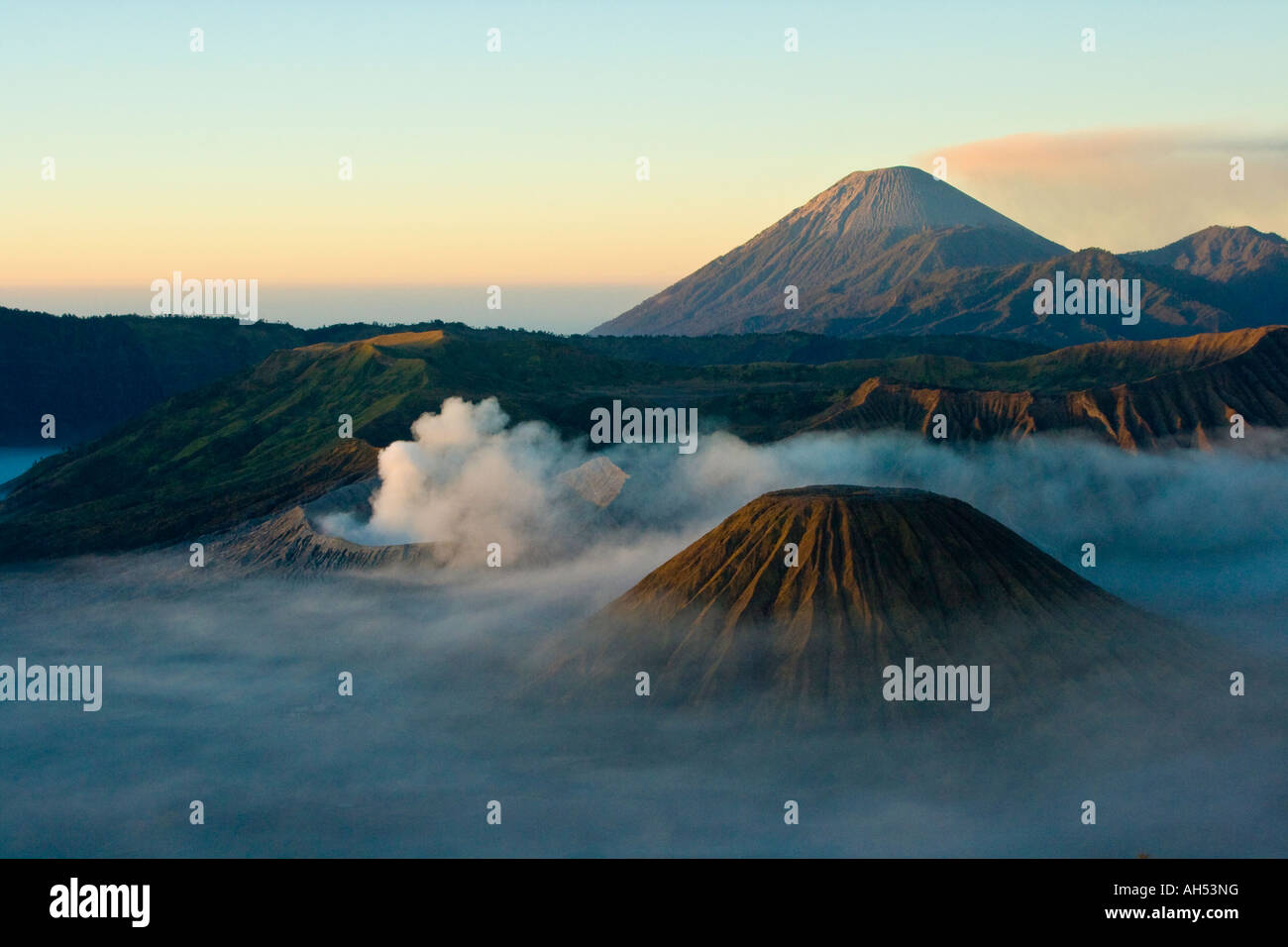 Gunung Bromo or Mount Bromo area Java Indonesia Stock Photo - Alamy