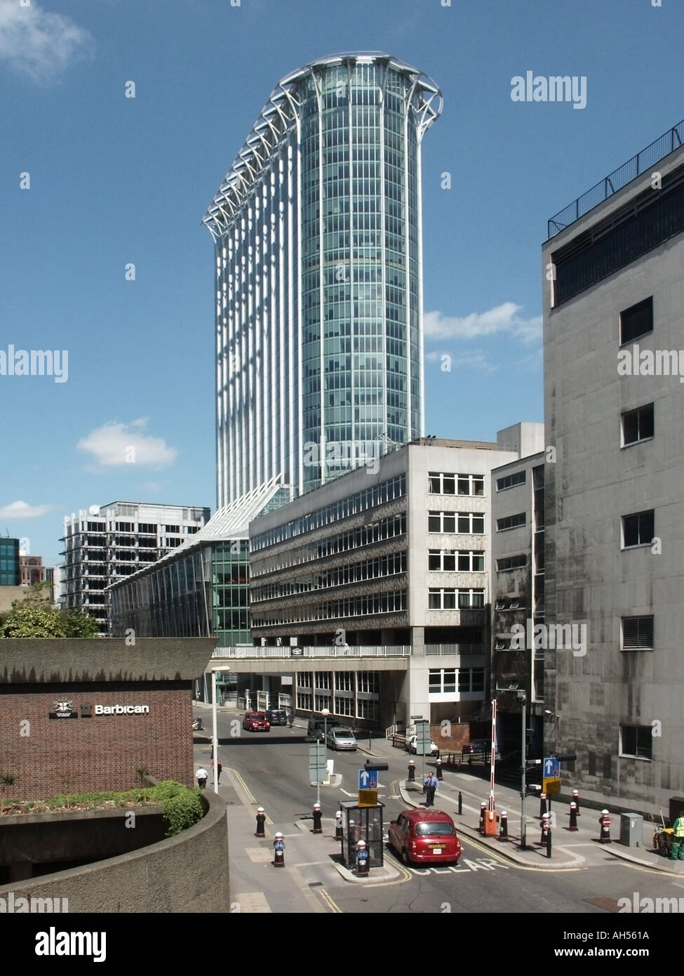 City of London high rise curtain walling on refurbished office block ...