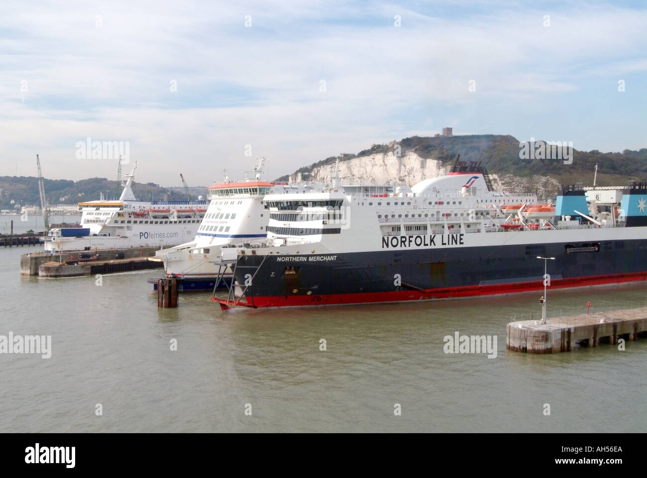 Norfolk Line 'Northern Merchant' and Seafrance English Channel ferries ...