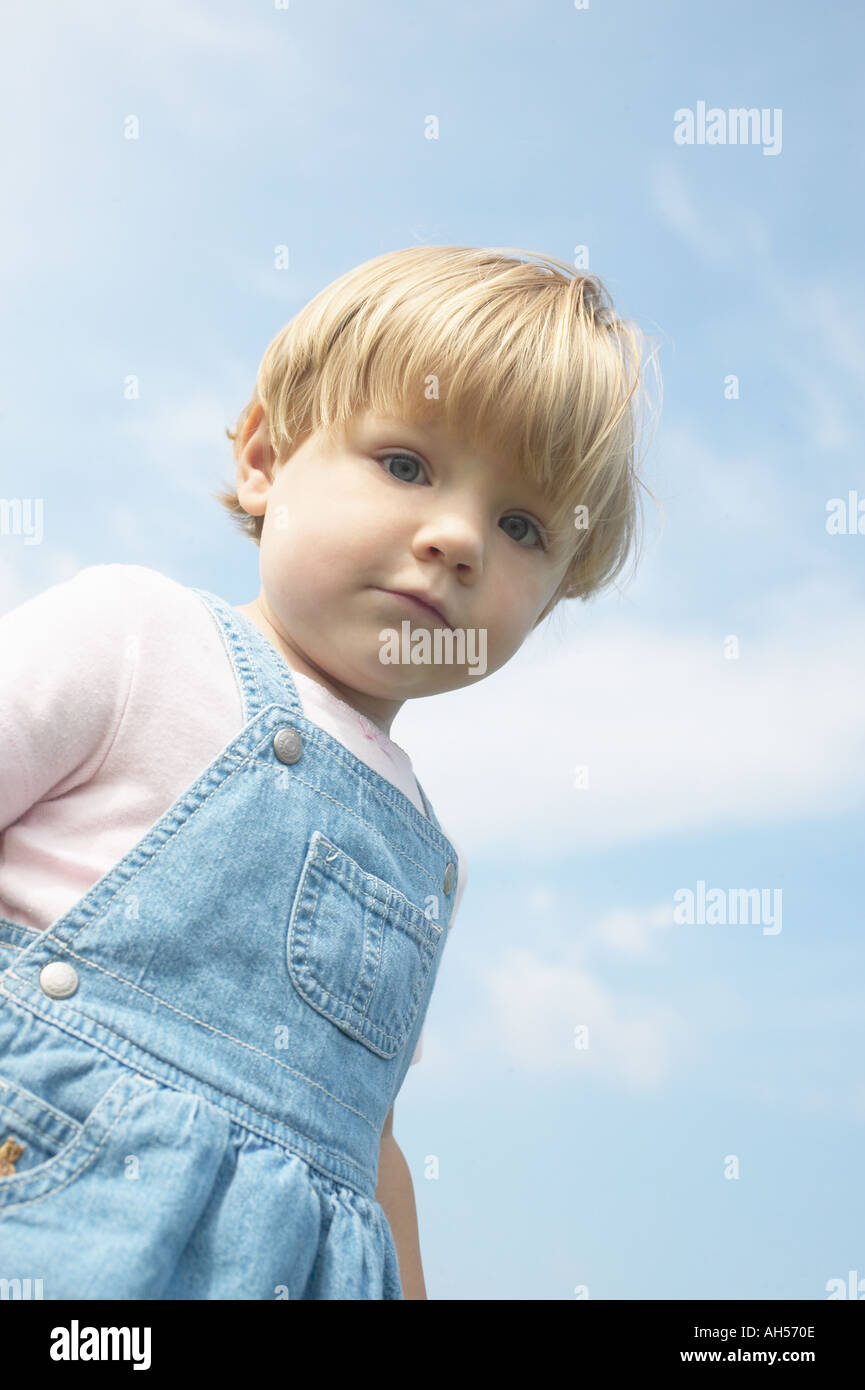 Young Child Looking At Camera Stock Photo - Alamy