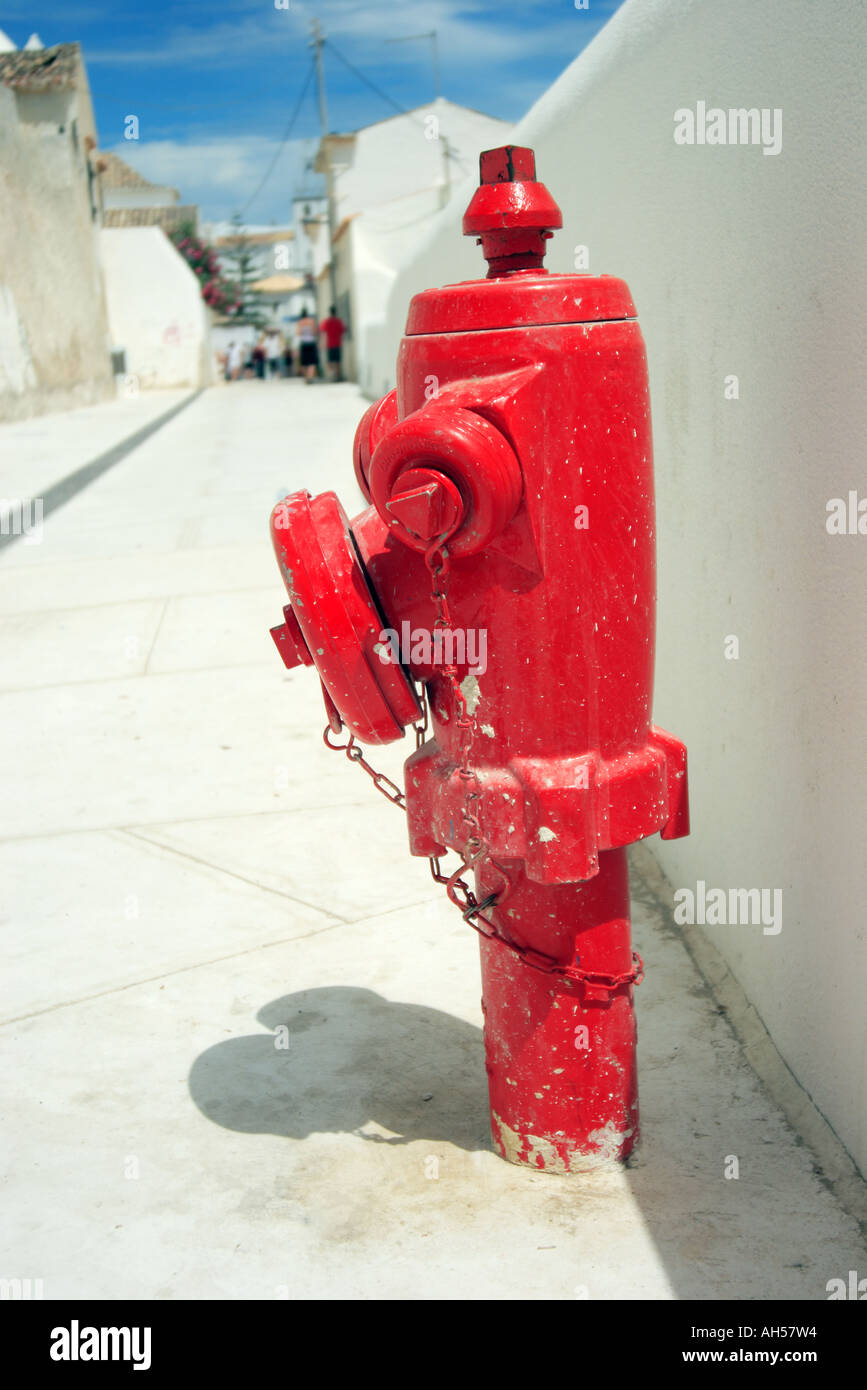 red fire hydrant Stock Photo - Alamy