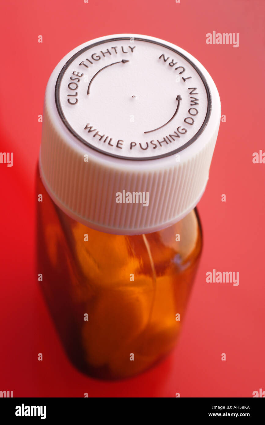 Childproof safety cap hi-res stock photography and images - Alamy