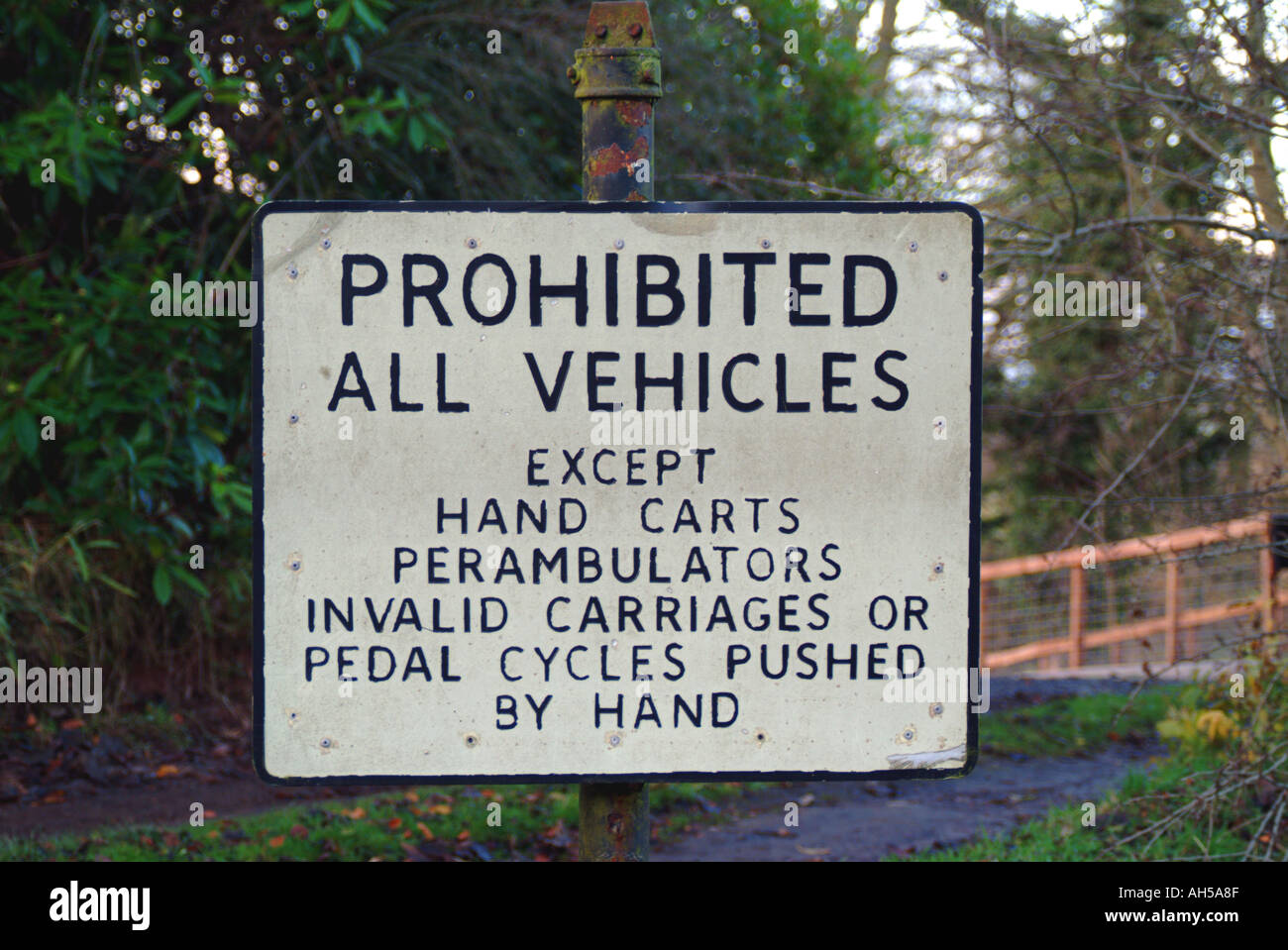 Prohibited all vehicles hi-res stock photography and images - Alamy