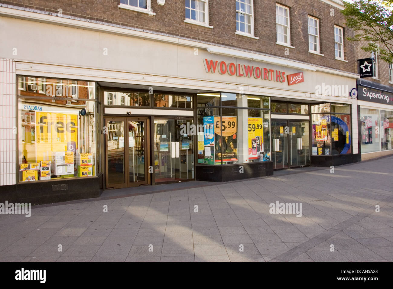 Woolworths shop in Stowmarket suffolk uk Stock Photo - Alamy