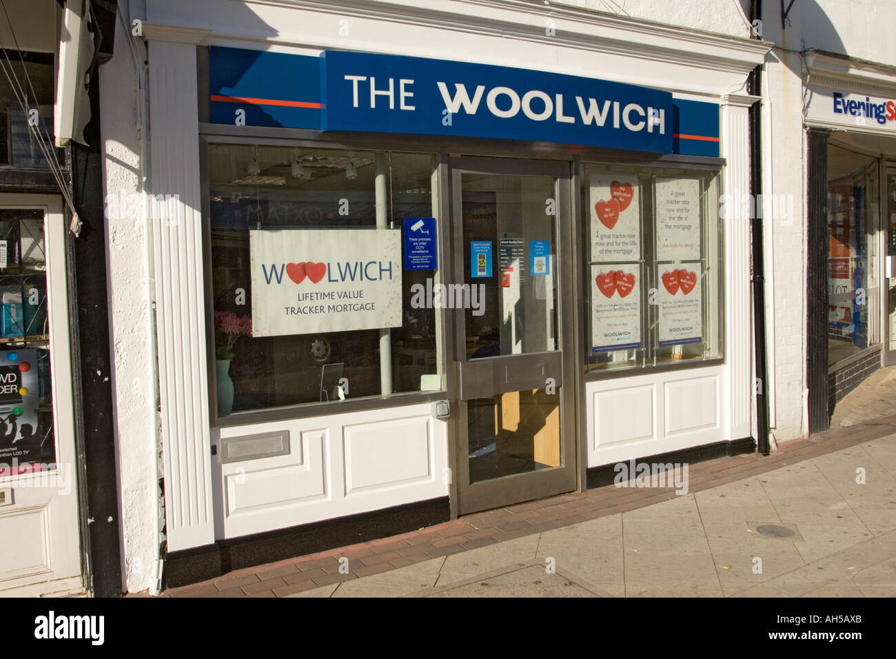 Woolwich Building Society in Stowmarket suffolk uk england Stock Photo ...