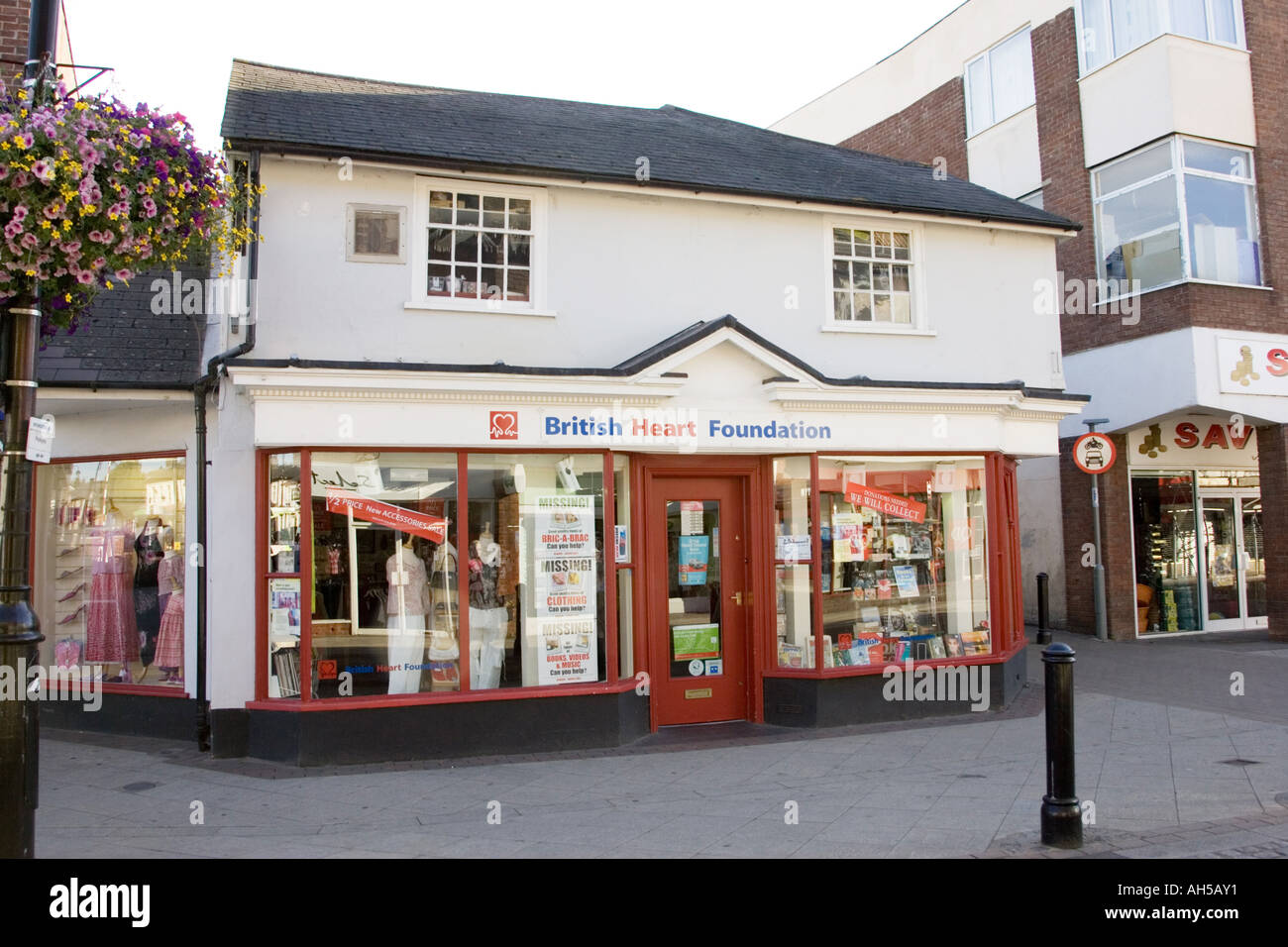 British Heart Foundation charity shop in Stowmarket, Suffolk uk england ...