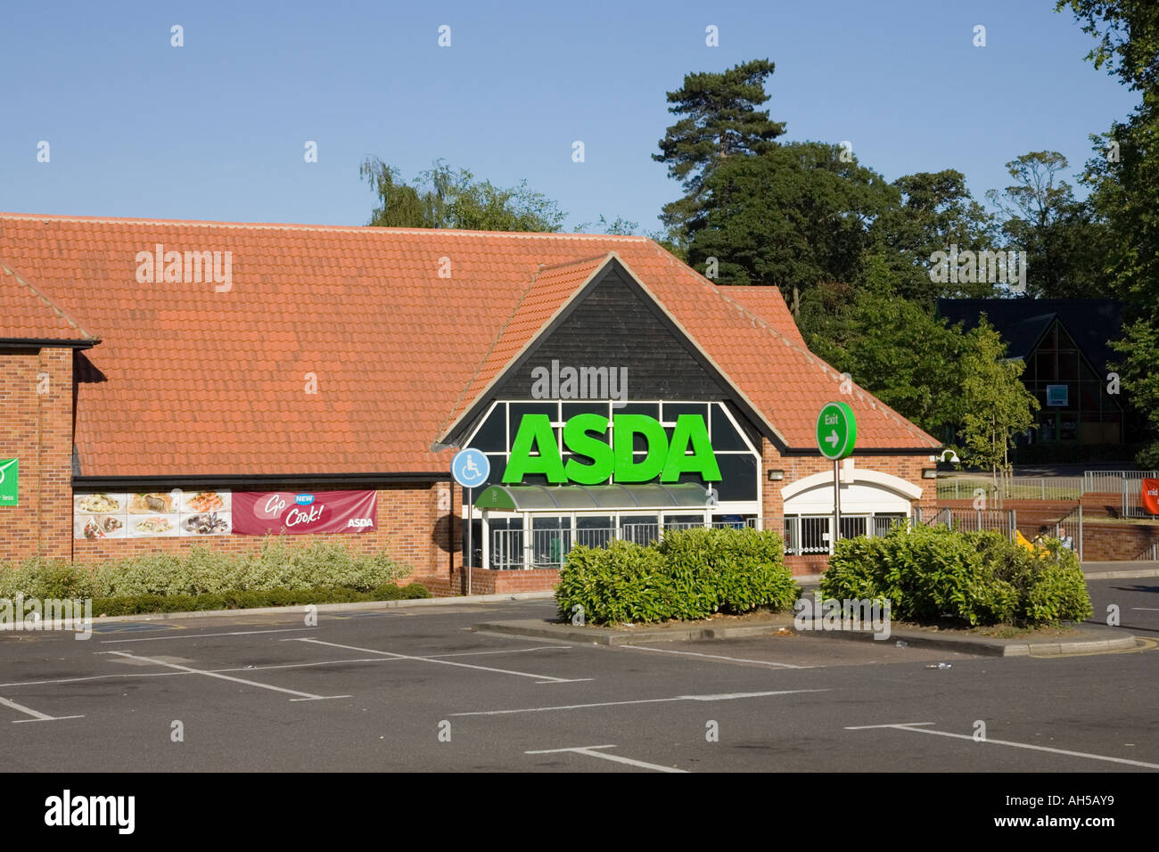 Asda parking sign hi-res stock photography and images - Alamy