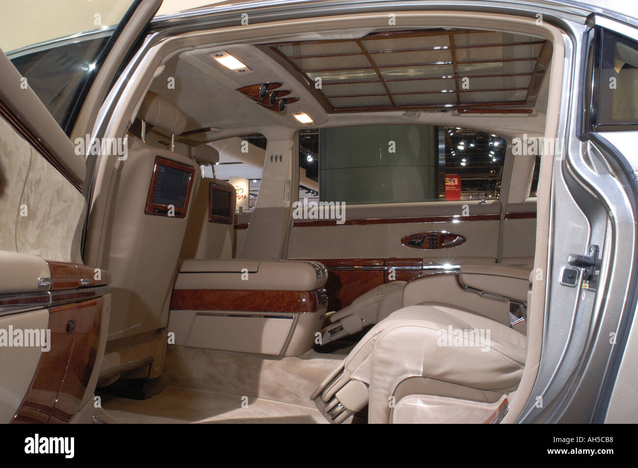 Interior of Maybach 62 at the North American International Auto Show ...