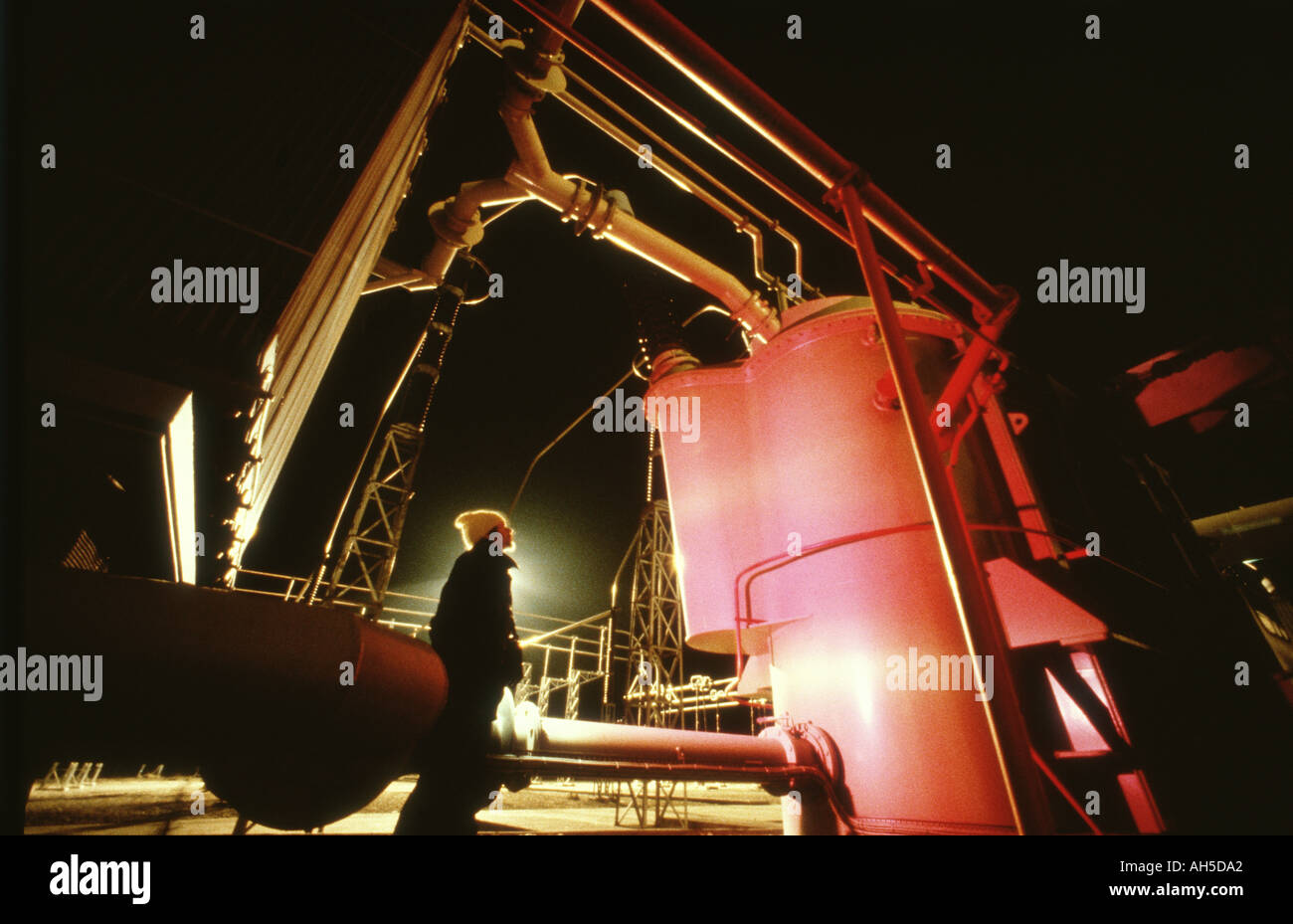 Transformer substation night hi-res stock photography and images - Alamy