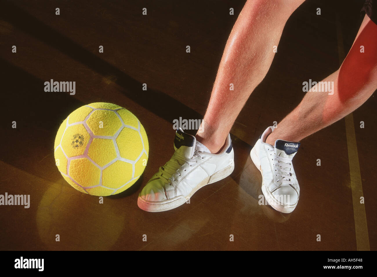 Football player feet running hi-res stock photography and images - Alamy