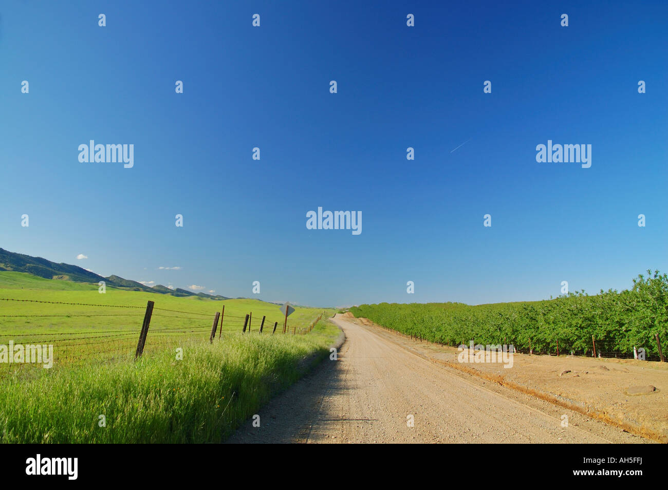Rural road in Northern California Stock Photo - Alamy