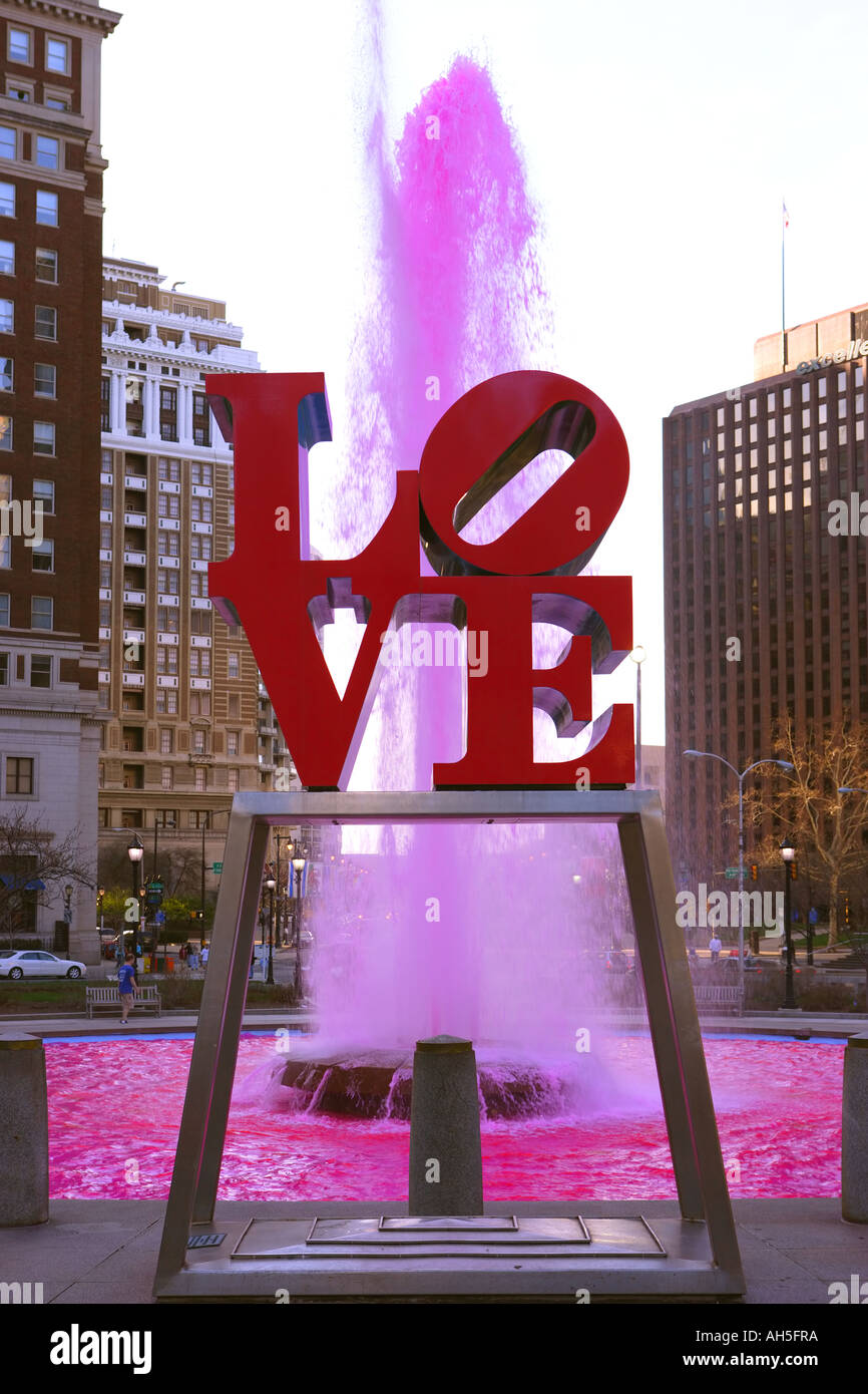Statue of Love Philadelphia Pennsylvania Stock Photo - Alamy