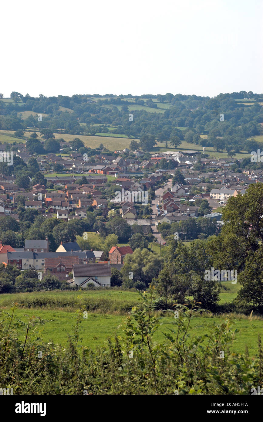 View of Hemyock, Devon, UK Stock Photo - Alamy