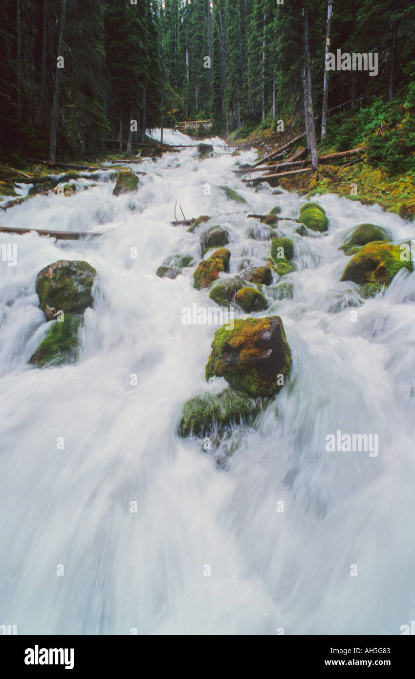 Rushing Water over rocks Stock Photo - Alamy