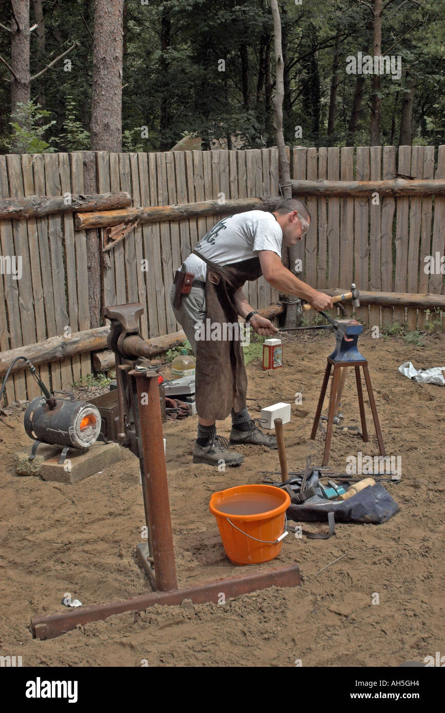 Mobile Forge at Bushmoot Stock Photo - Alamy