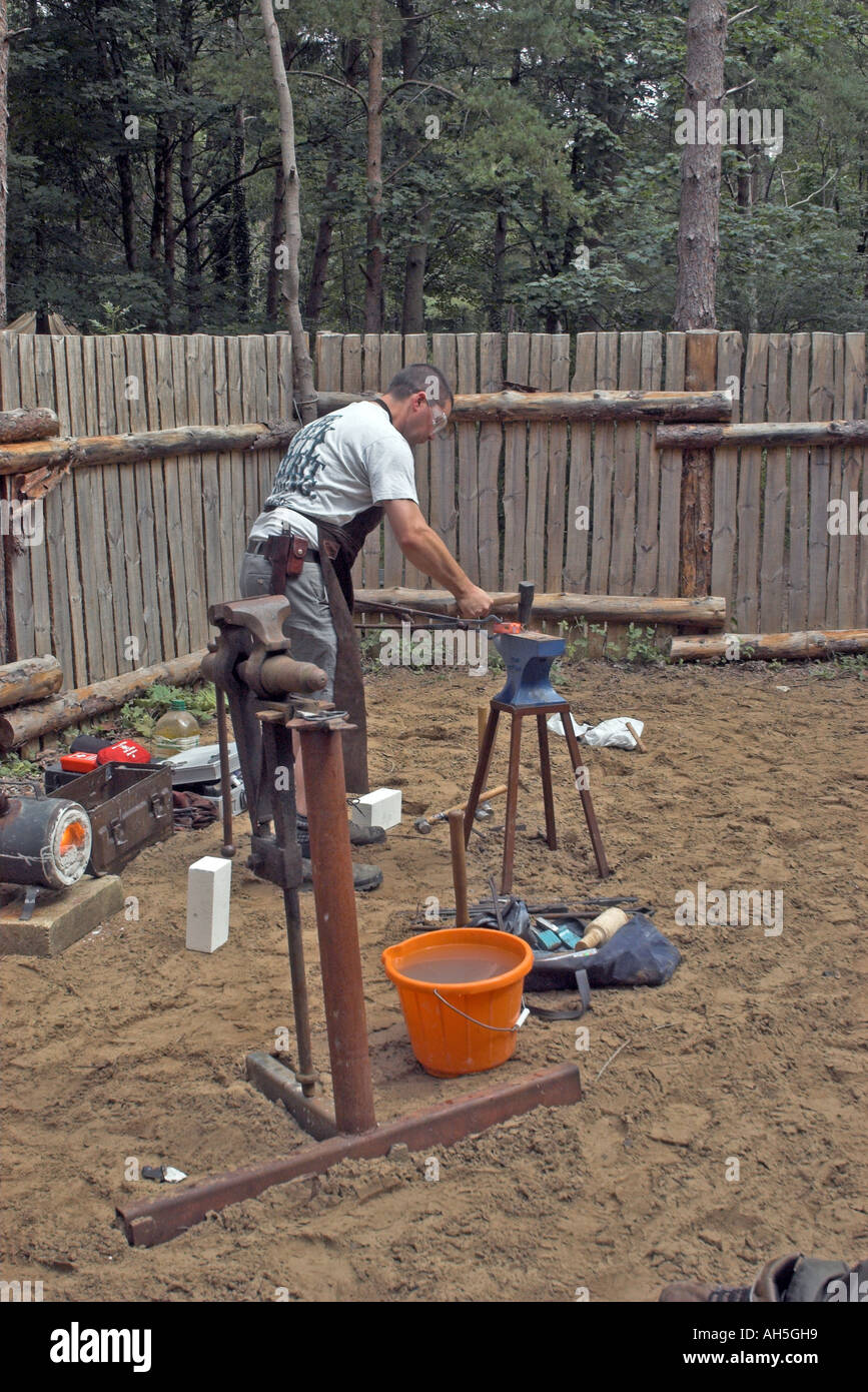 Mobile Forge at Bushmoot Stock Photo - Alamy