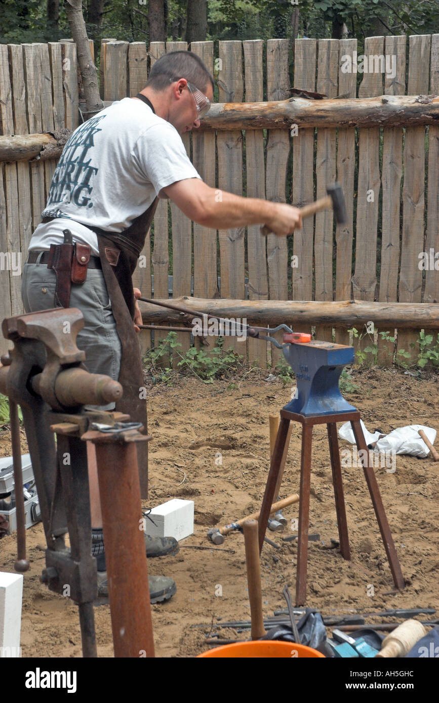 Mobile Forge at Bushmoot Stock Photo - Alamy