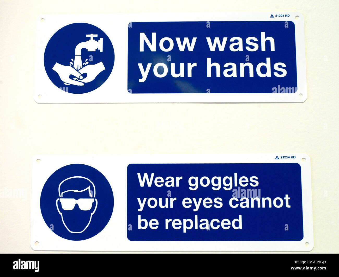 Safety Signs In The Laboratory Goggles
