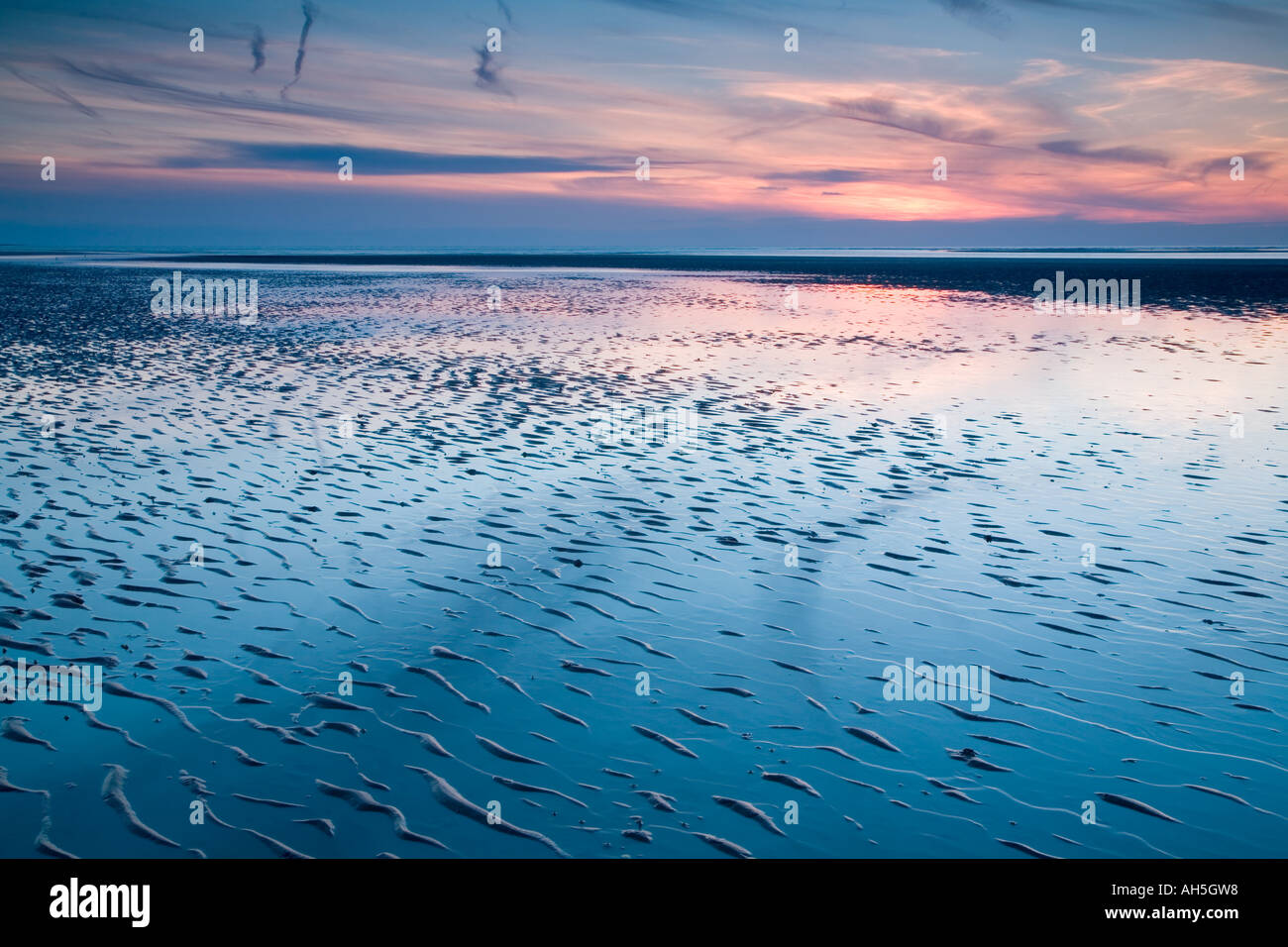Sunset Brancaster Beach, Norfolk, UK Stock Photo - Alamy