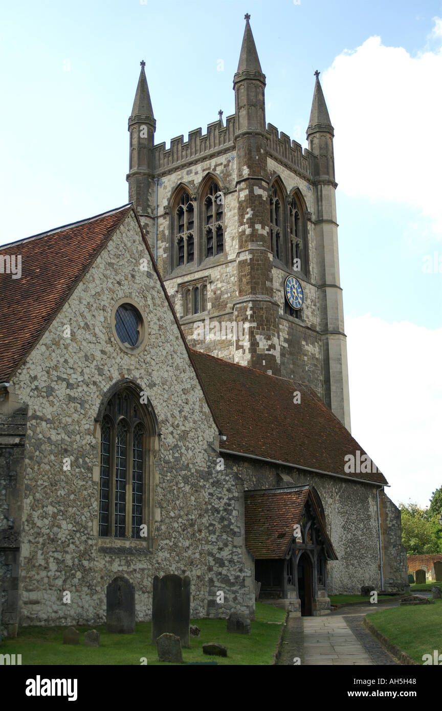 Church in Farnham Surrey UK Stock Photo - Alamy