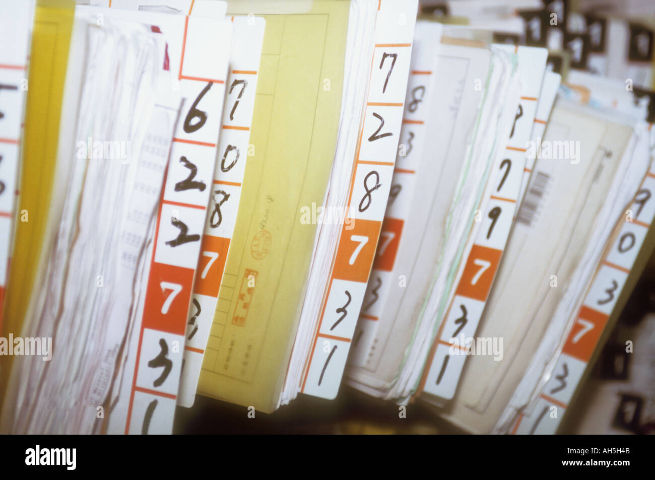 Patient Files In Hospital Taiwan China Stock Photo - Alamy