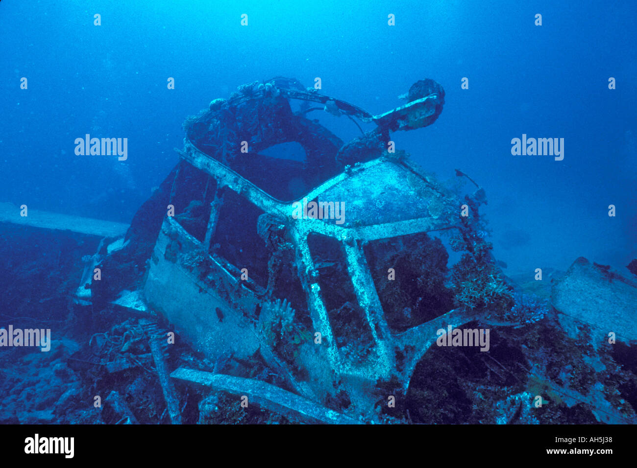 Underwater wreck of Japanese World War Two bomber Truk Lagoon ...
