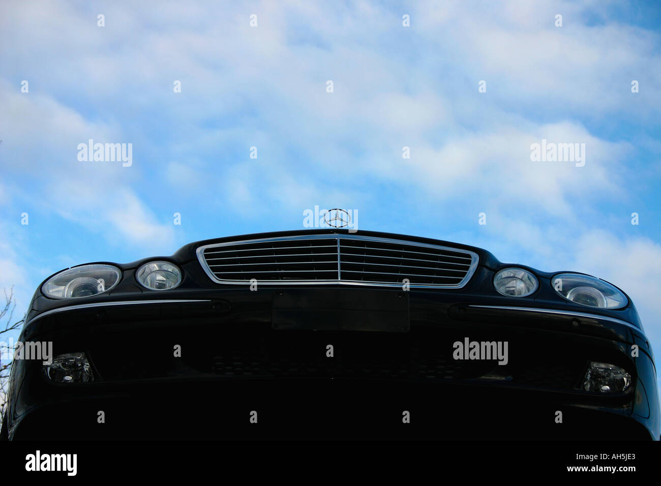 front of a mercedes car low section view Stock Photo - Alamy