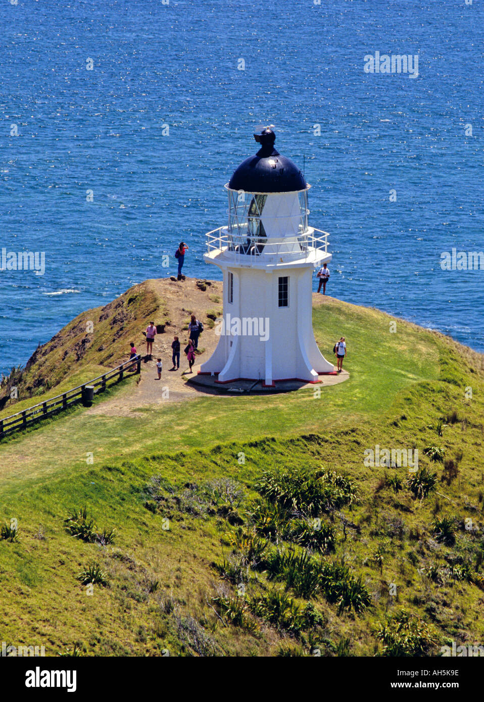 A Lighthouse at Cape Reinga New Zealand Stock Photo - Alamy