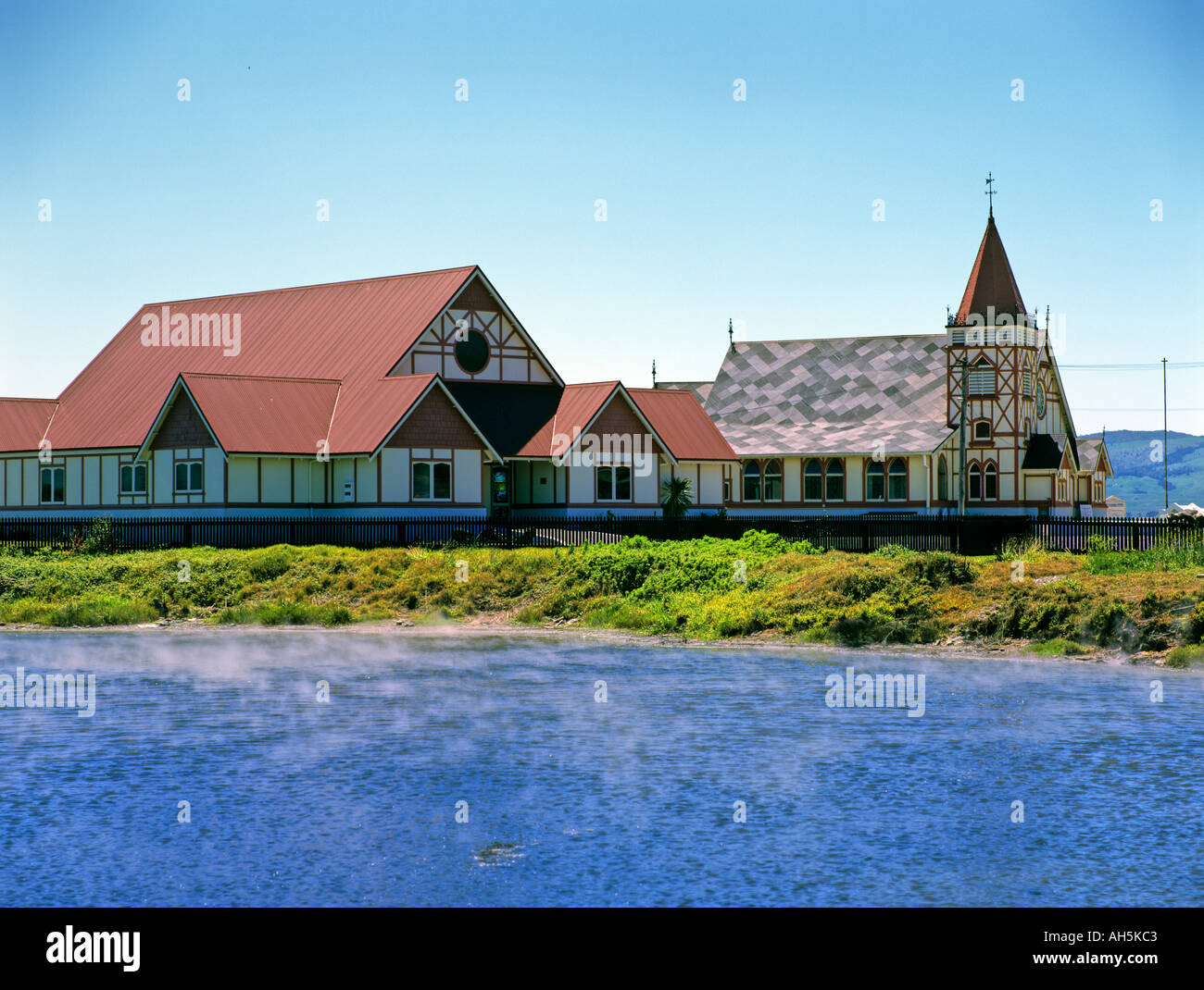 Anglican Church Rotorua New Zealand High Resolution Stock Photography ...
