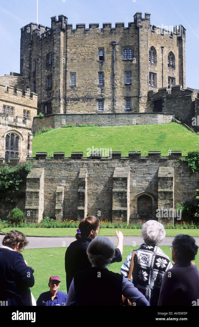 Durham Castle visitors guided tour Stock Photo - Alamy