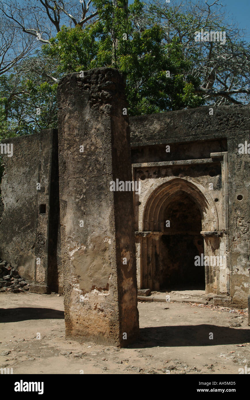 The historical Gedi ruins which was inhabited by a few thousand Swahili ...
