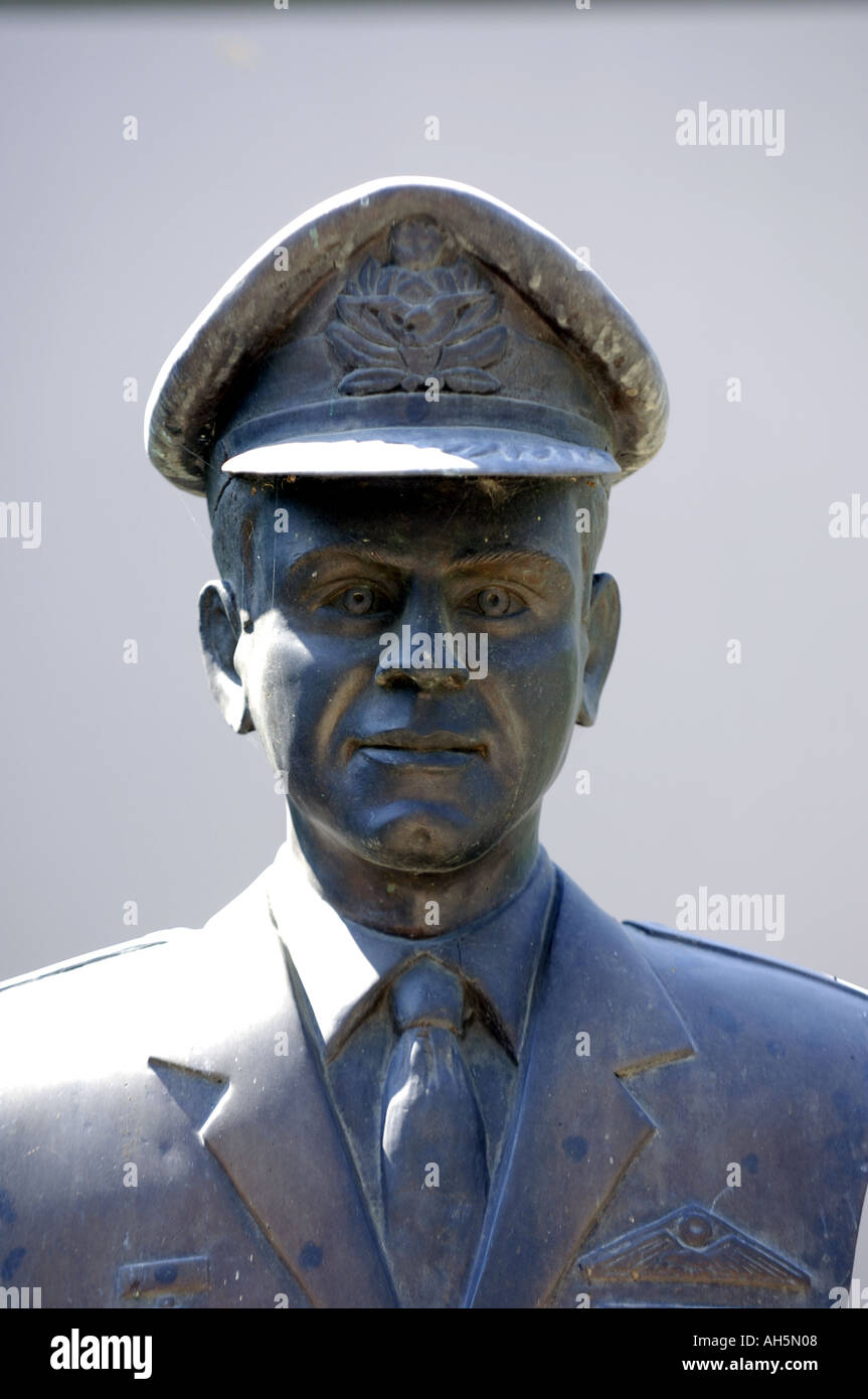 Greek general Agrinon bust head face army officer Greece europe ...