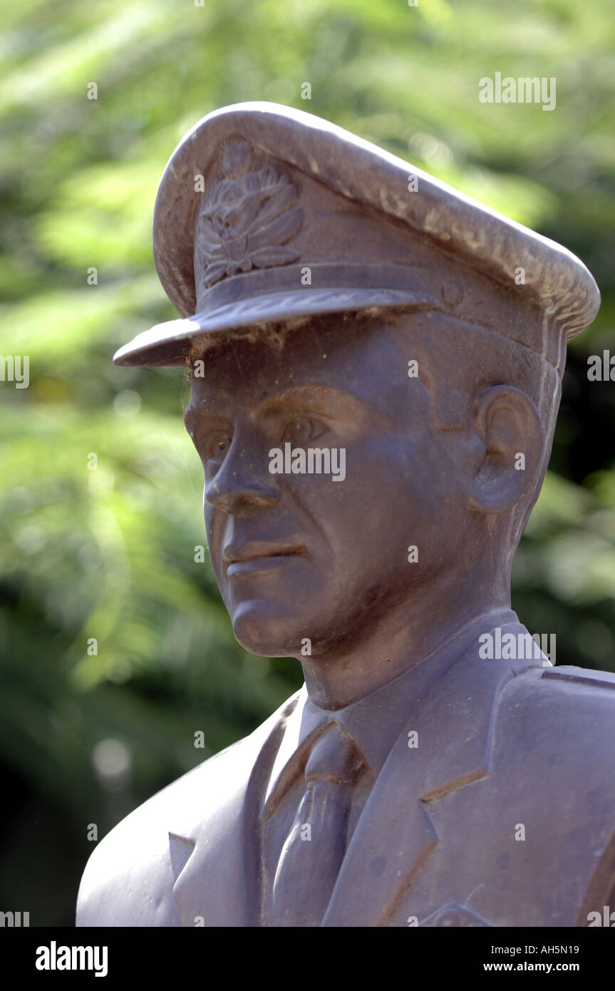 Greek general Agrinon bust head face army officer Greece europe ...