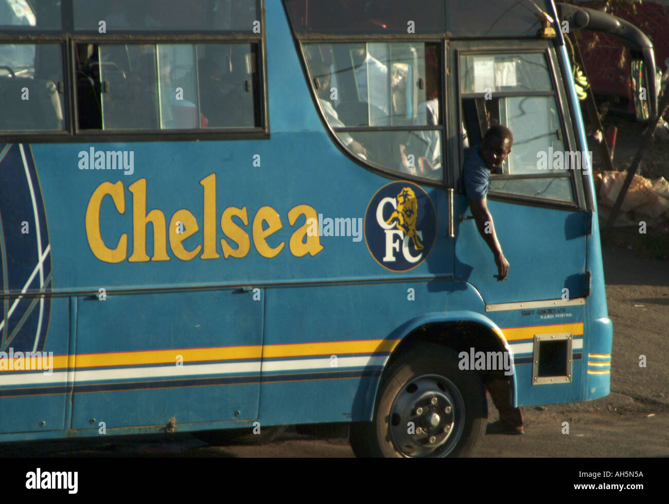 People aboard buses in Nairobi bus station. Nairobi, Kenya, Africa ...